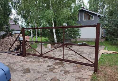 Рама откатных ворот 4х2м