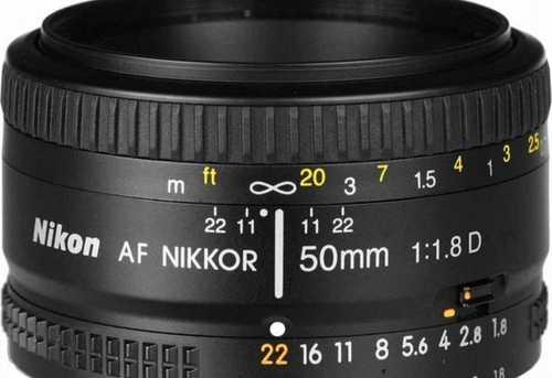 Объектив nikon 50mm f 1.8g af D nikkor