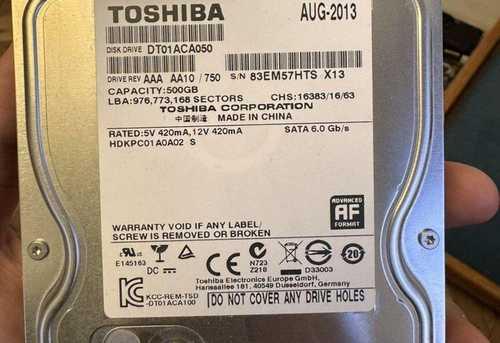 Жесткий диск Toshiba 500Gb