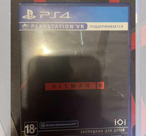 Hitman 3 ps4 диск