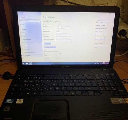 Ноутбук Toshiba satellite c850