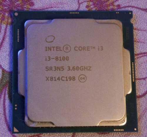 Intel Core i3-8100 (1151v2, 4core, 3.6GHz, UHD 630