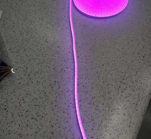 Flex Neon PVC 6мм розовый - гибкий неон 12V