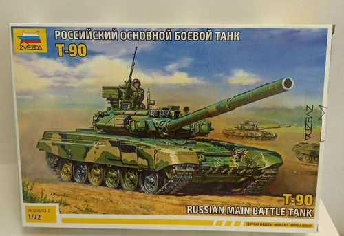 Сборная модель танка Т-90