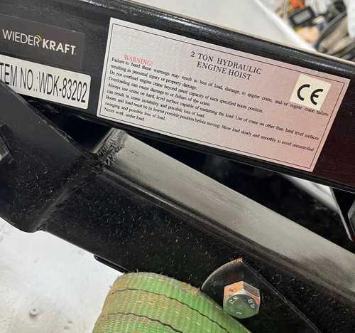 Кран гидравлический 2 т wiederkraft WDK-83202 скла