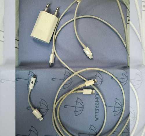 Кабель apple, вилка, адаптер для наушников