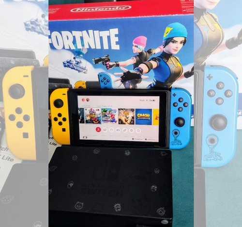 Nintendo switch rev2 "128gb" Прошитый