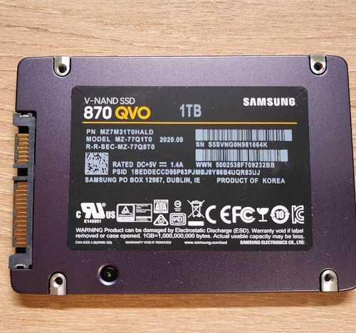 SSD samsung 870 QVO 1TB