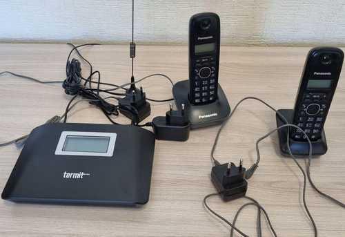 Gsm шлюз termit + 2 безпроводных трубки