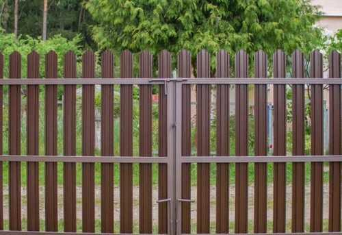 Забор металлический для дома под ключ