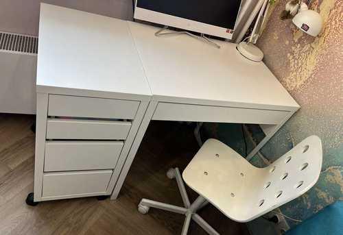 Письменный стол IKEA с тумбой и стулом