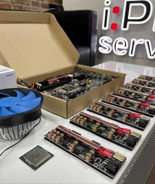 Комплект для майнинга на 8 GPU