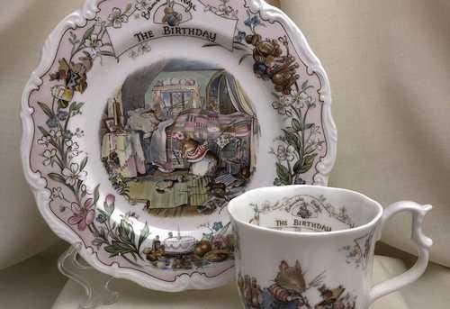 Кружка, тарелка «THE birthday» Brambly Hedge