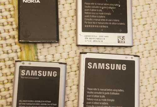 Аккумуляторы для телефонов Nokia и Samsung