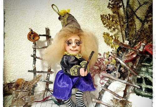 Авторская кукла - подвес "Ведьмочка"