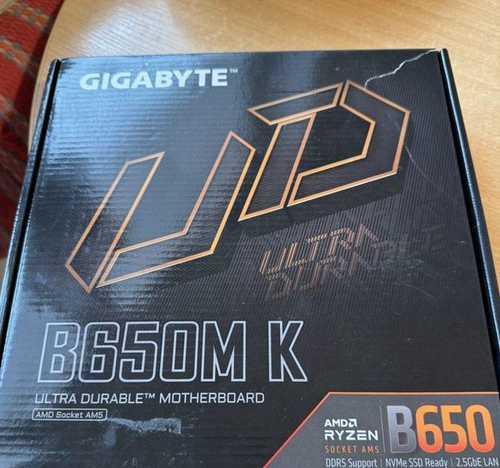 Материнская плата gigabyte b650m-k am5 новая