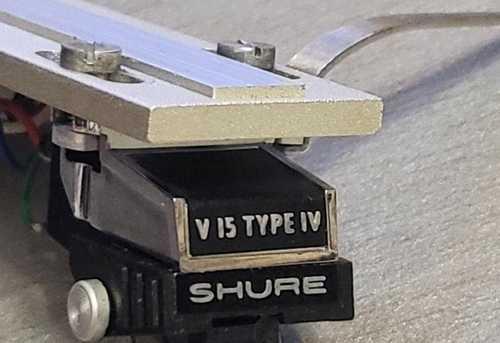 Shure V15 Type IV заточка Shibata MM головка, Rar