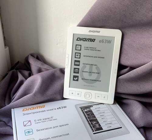 Электронная книга digma e63w белая
