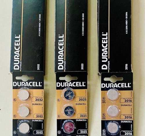 Батарейка Duracell таблетки 2032/2025/2016