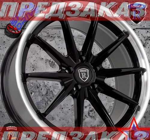 Диски Rohana R19 5x114,3 Gloss Black Lip