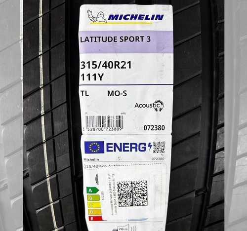 Michelin Latitude Sport 3 Acoustic​ 315/40 R21 111Y