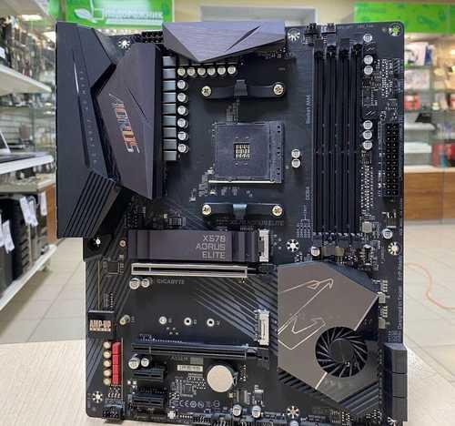 Материнская плата Gigabyte X570 aorus elite, AM4