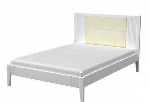 Белая кровать двуспальная из дерева 180х200 Бетти
