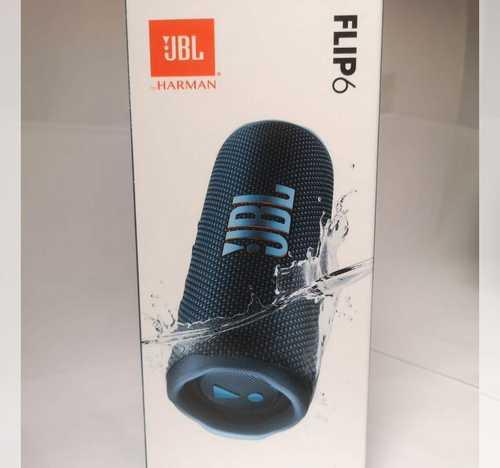 Портативная акустика JBL Flip 6, 30 Вт, синий