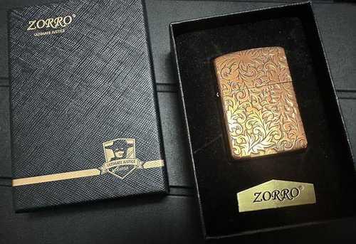 Зажигалка zorro armor Copper медная