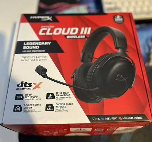 Наушники беспроводные hyperX cloud 3 wireless