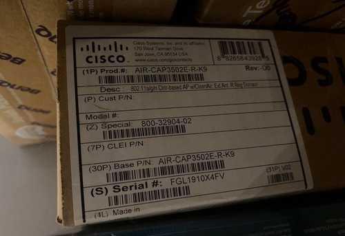 Cisco air-cap3502e-r-k9