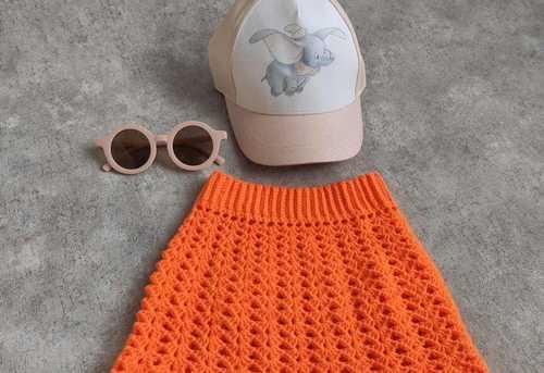 Юбка для девочки вязаная