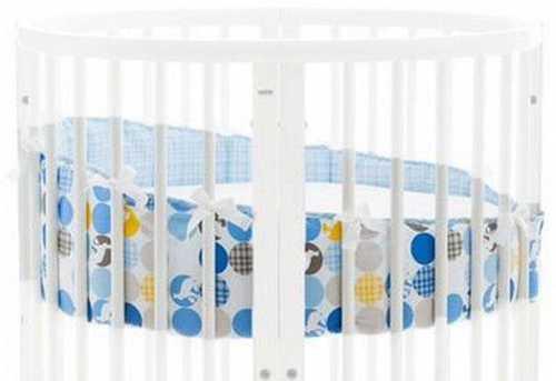 Бортики stokke sleepi mini silhouette blue