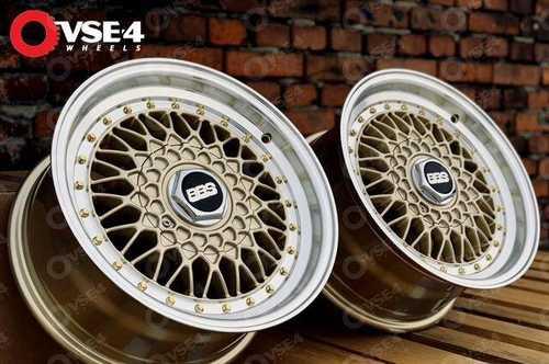 NEW # BBS RS R15 7J 4x114,3 Gold Machine Lip