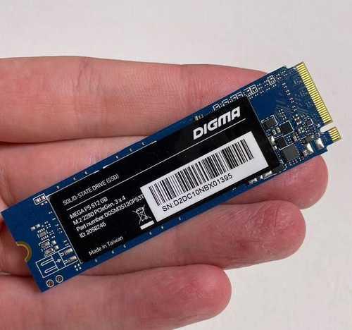 Накопитель SSD Digma PCIe 3.0 x4 512GB dgsm3512GP5