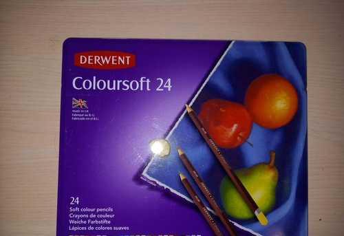 Карандаши Derwent Coloursoft 24