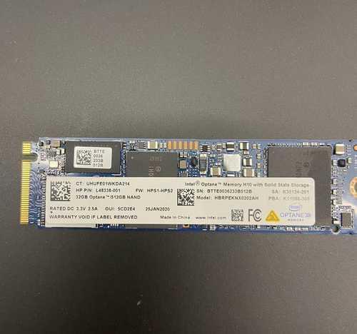 Жесткий диск Intel optane H10 ssd 512gb   32gb