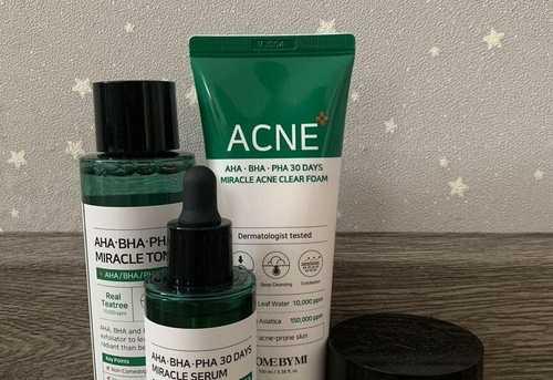 Some BI MY acne* Тонер, сыворотка, крем, пенка