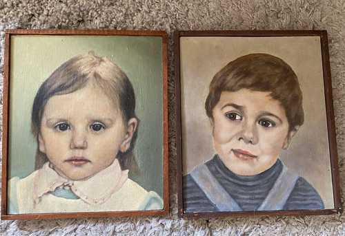 Портреты мальчик и девочка А. кутузов 95год