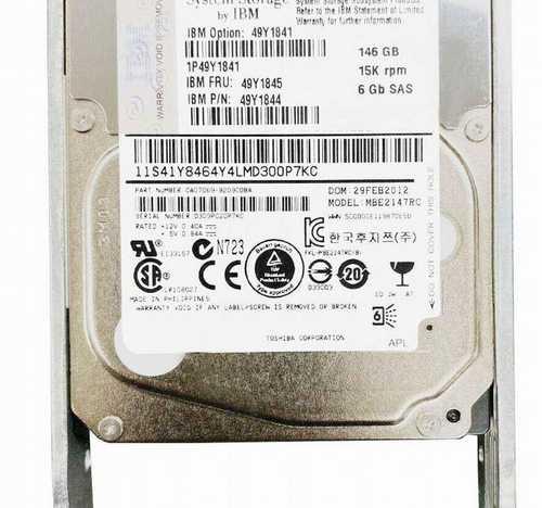 Жесткий диск IBM 49Y1844 146Gb SAS 2,5" HDD