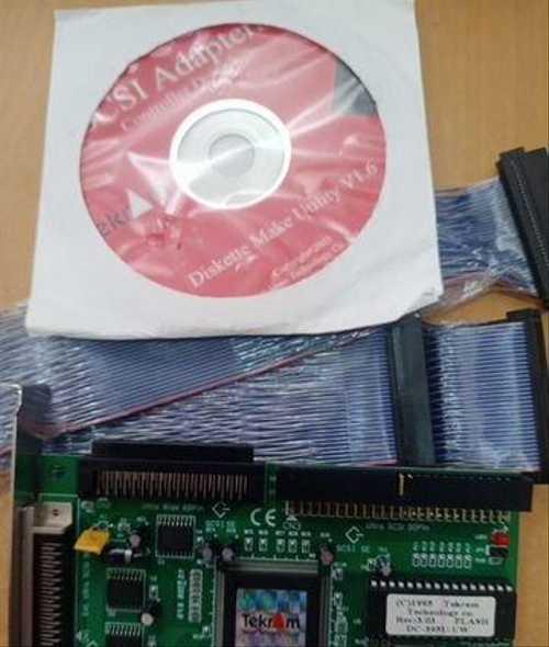 Контроллер scsi Tekram DC-395U/UW pci