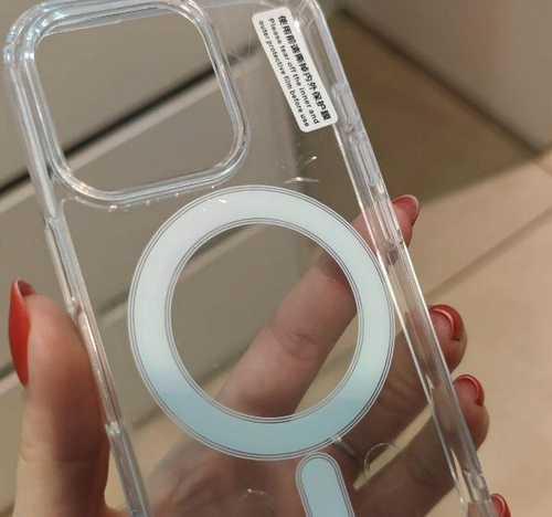 Прозрачный чехол Magsafe для iPhone 16 Pro