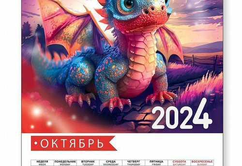 Календарь перекидной 2024