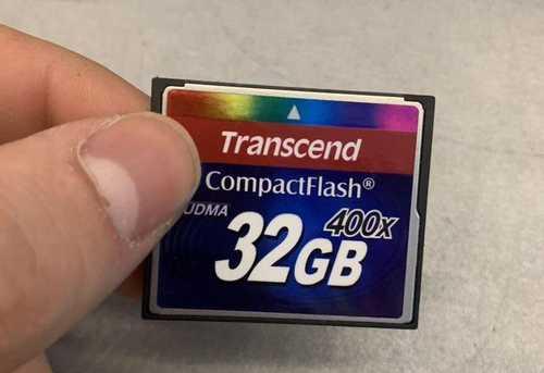 Карта памяти transcend compact flash 32GB 400x