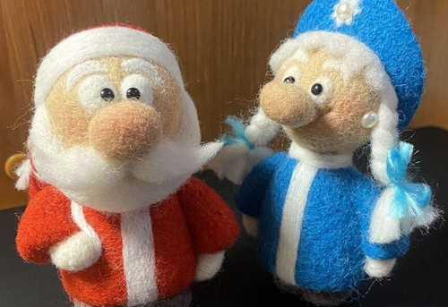 Дед Мороз и Снегурочка игрушки по елку