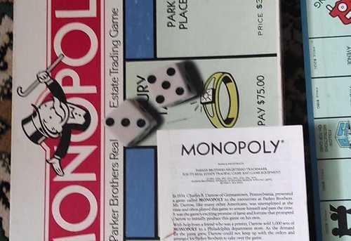 Настольная игра monopoly оригинал 1985 год