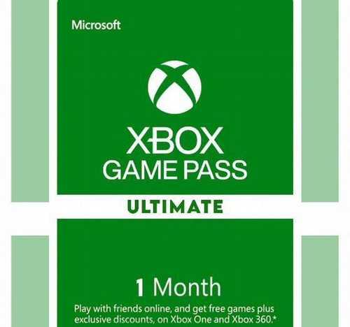 Подписка xbox game pass ultimate 1 месяц