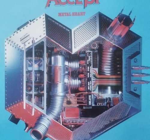 Accept Metal Heart 1985 Belgium Indisc Ex/Ex