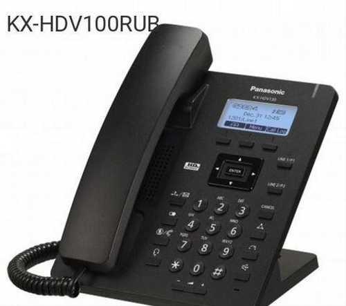 IP-телефон Panasonic KX-HDV100 SIP Чёрный, KX-HDV1
