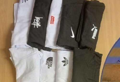 Футболки TNF, Nike, Adidas, stussy